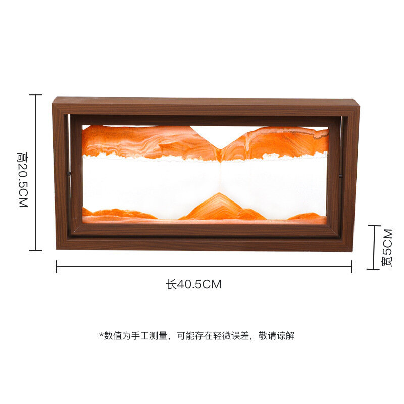 Современная 3D зыбучие пески живопись вращающаяся деревянная фоторамка песочные часы украшение дома гостиная офис декомпрессионные украшения