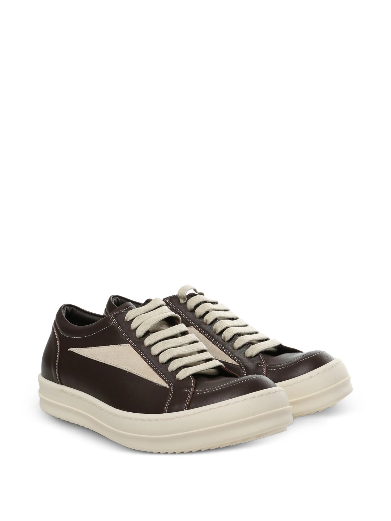 Кроссовки Rick Owens Panelled sneakers, размер 39 EU, коричневый — фото 1