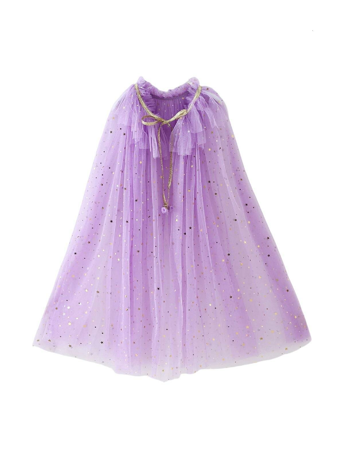 Костюм плаща принцессы для девочек, Фиолетовый - L