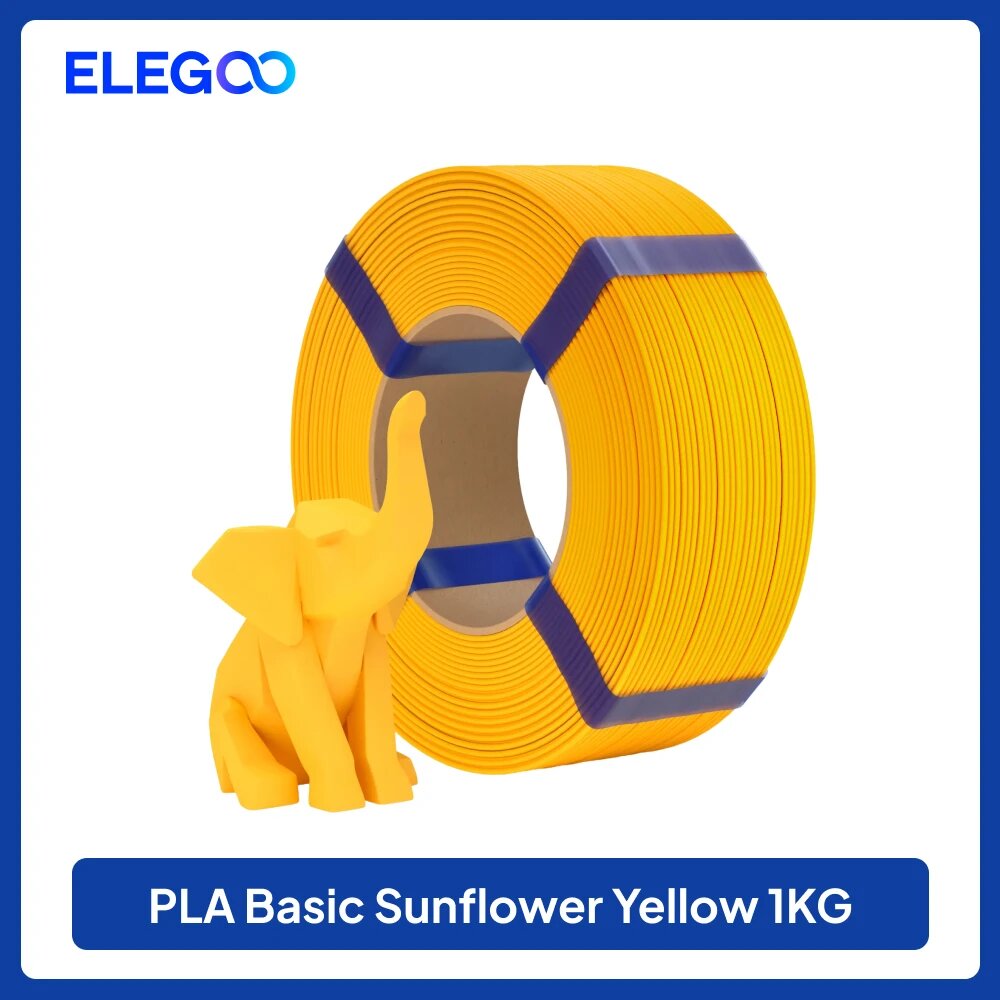 ELEGOO PLA Нить для 3D-печати 1 кг Красная Sunflower Yellow 1KG