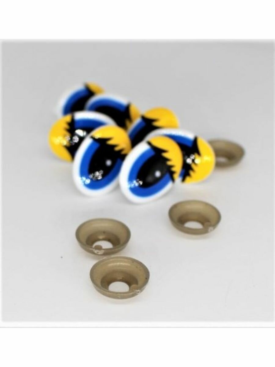 Глазки винтовые с фиксатором 15*21 мм (Уп.-12 шт.)