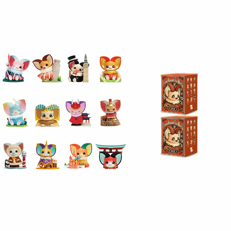 Коллекционные фигурки унисекс POP MART Yoki Global Travel Collection, 2 шт.