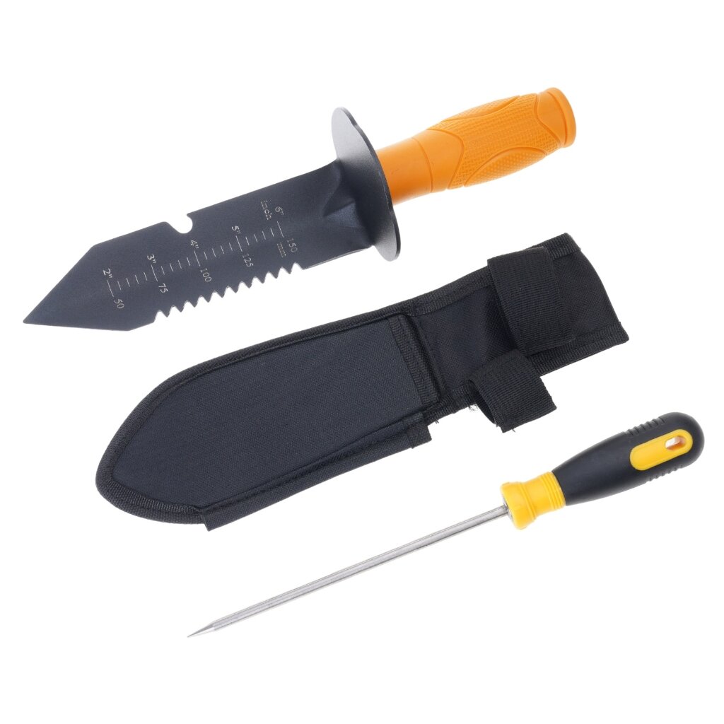 Экскаватор С Зазубренной Кромкой, Саперная Лопата с Монетоприемником, Набор Ручных Лопат Премиум-Класса, Поясная Кобура, Экскаваторный Инструмент для Обнаружения Металла