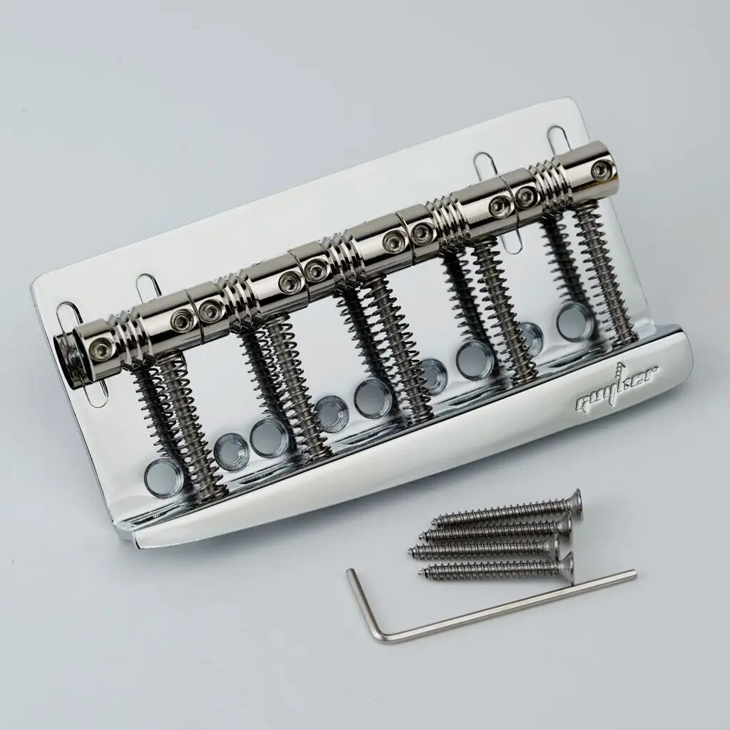 GUYKER Хромированный фиксированный басовый мост 4/5 струн 5 String