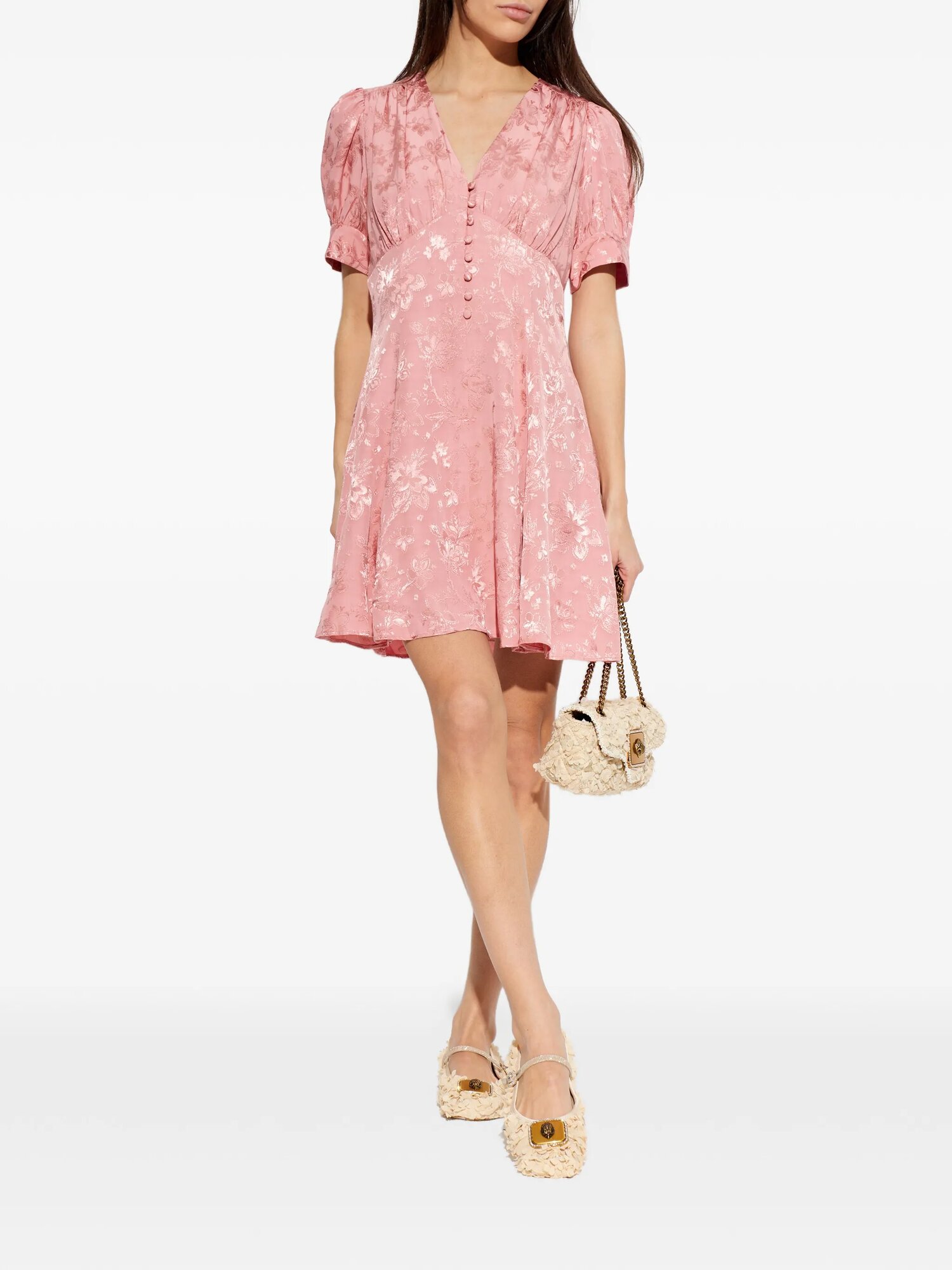 Платье kate spade Button-up mini dress, размер 2, pink — фото 1