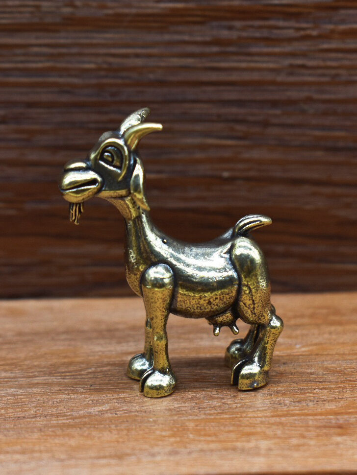 Латунная статуэтка осла изысканный декор в виде арт-объекта