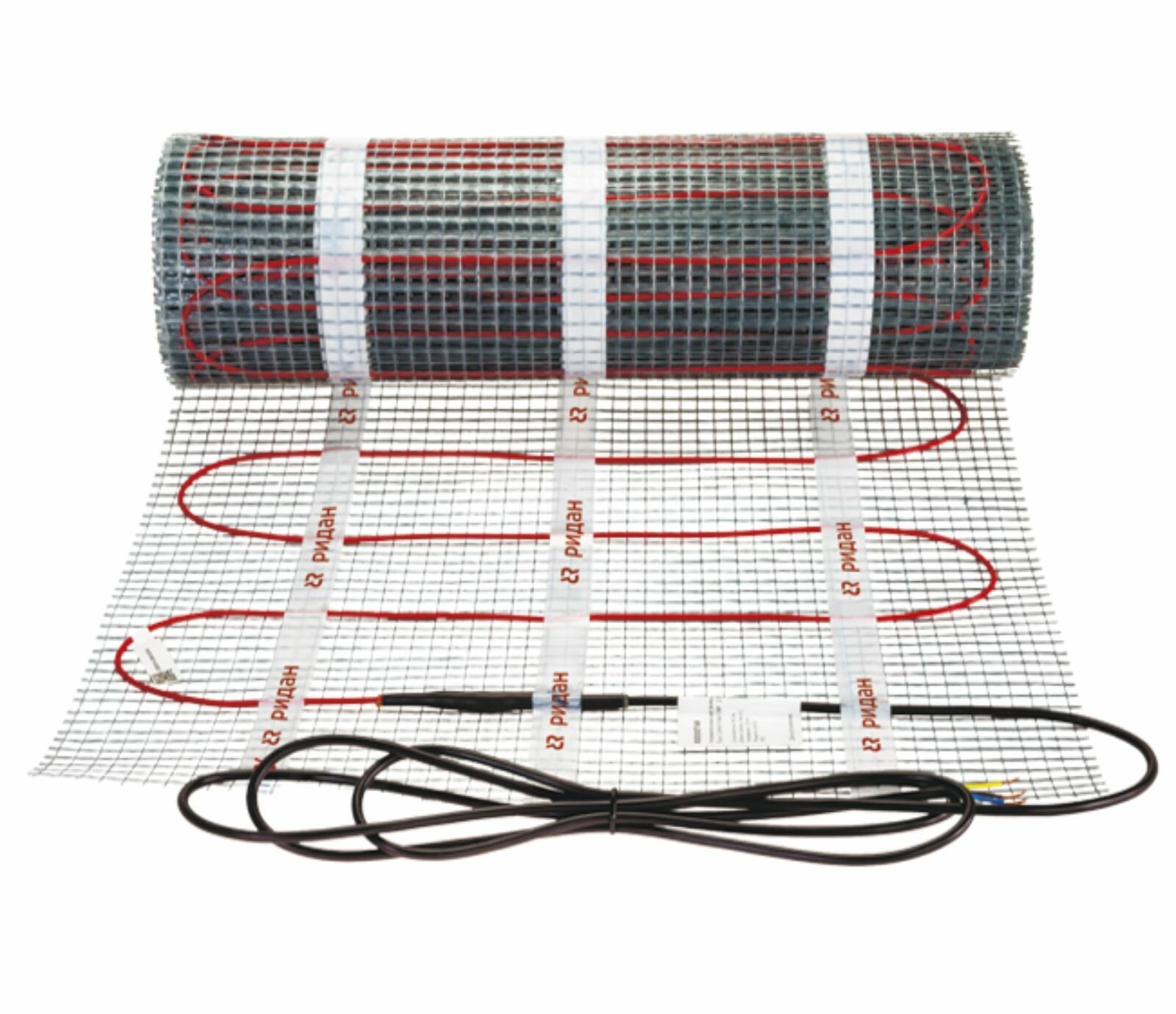 Мат нагревательный деви для теплого пола, мощность 200 Вт, площадь обогрева 1 м2