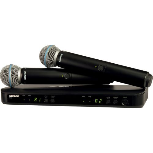 SHURE BLX288E/B58-M17 - Двухканальная радиосистема с двумя ручными передатчикакми BETA 58