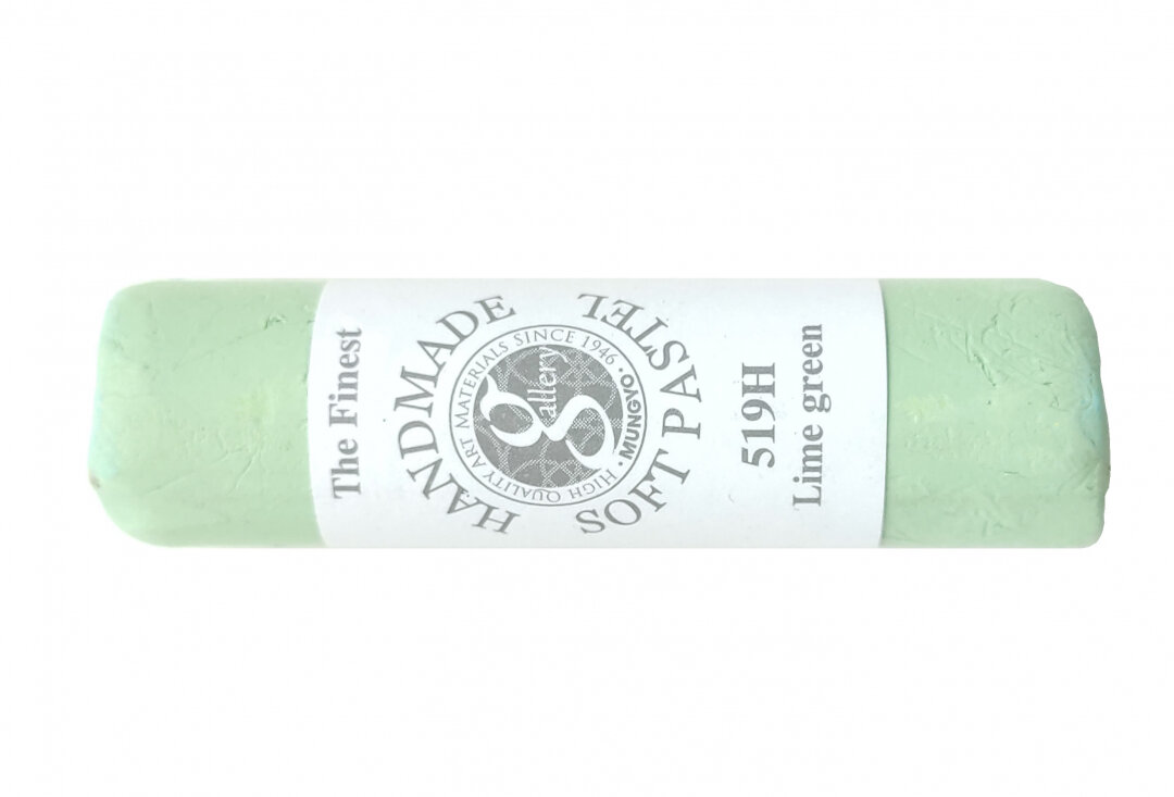Mungyo Пастель сухая мягкая круглая ручной работы №519, зеленый лайм