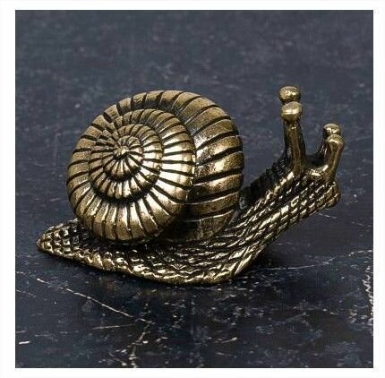 Статуэтка ( скульптура ) Улитка 4 см бронзовая