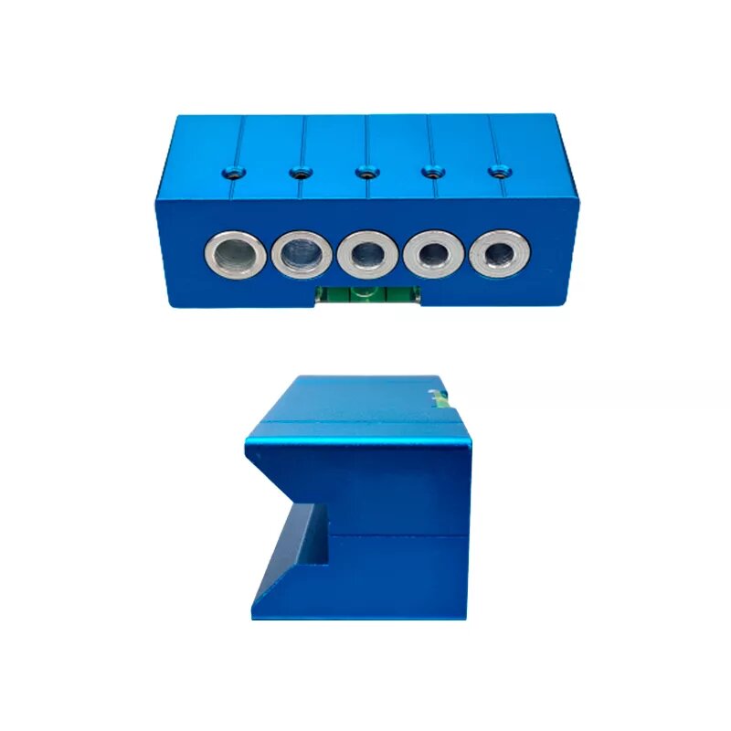 Кондуктор для сверления/разметки на углах деталей с уровнем (7;8;10 mm) 100x40mm Uniqtool UTM-0024