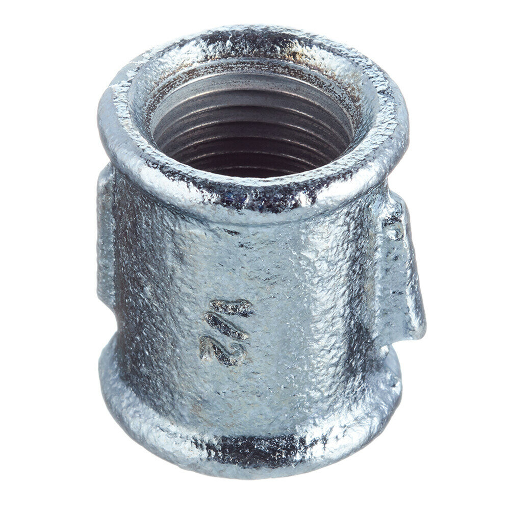 Муфта прямая Gebo Platinum (270-4V) 1/2 ВР(г) х 1/2 ВР(г) чугунная оцинкованная