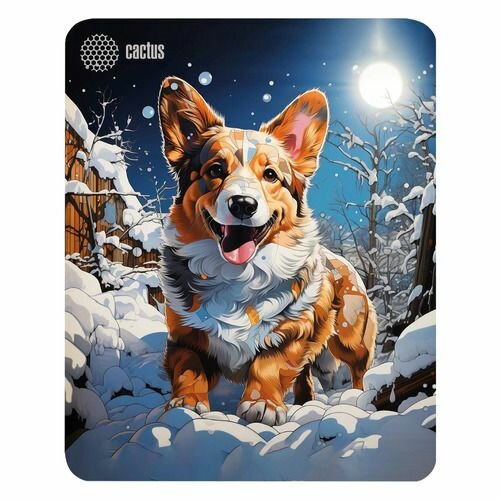 Коврик для мыши Cactus Corgi ткань, 300х250х3мм [cs-mp-d13m]