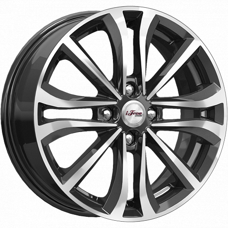 Литой диск iFree Панган 6x16 4*100 Et:45 Dia:54,1 Блэк джек