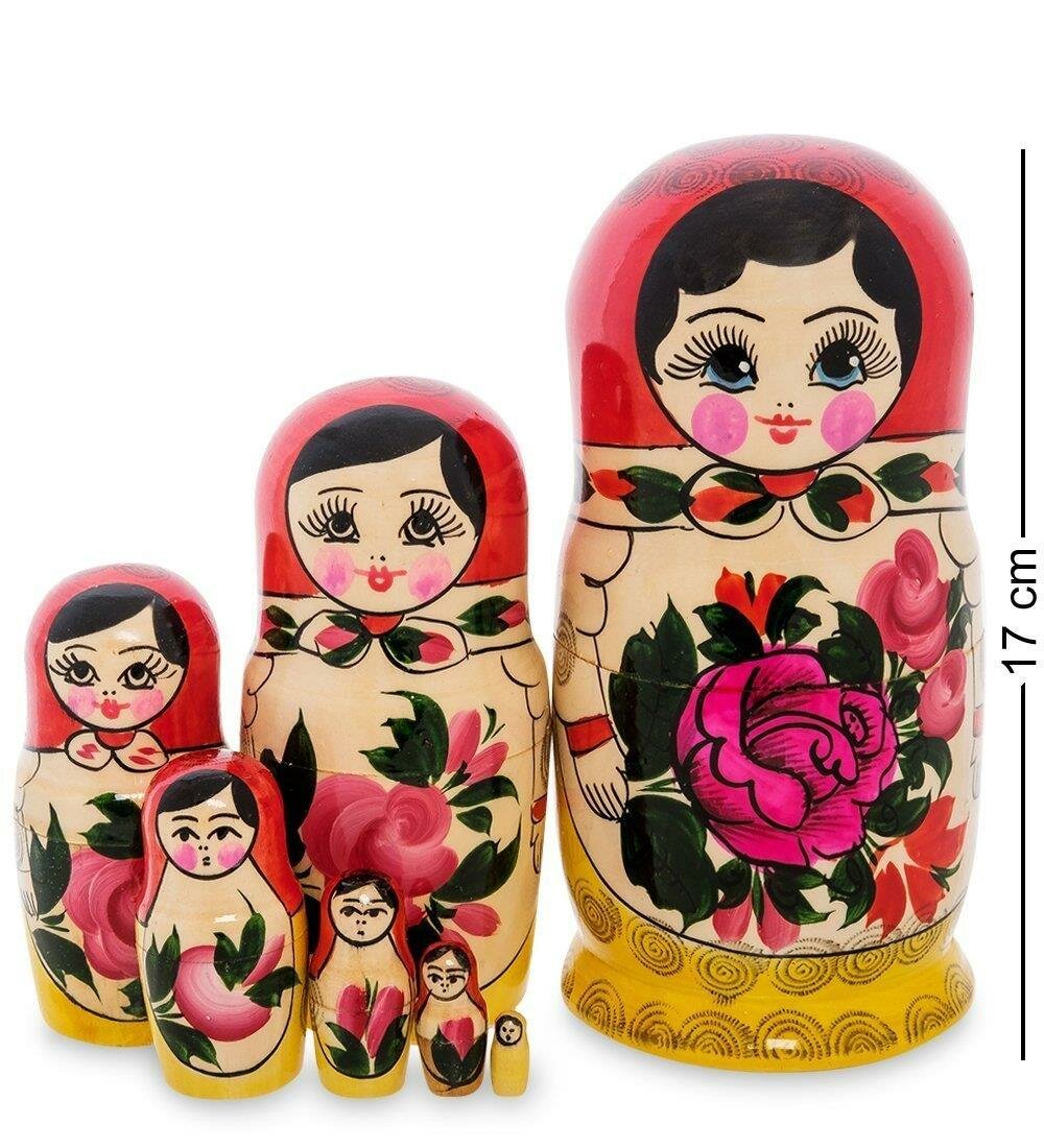 Матрешка 7-кукольная А (Семеновская) A1935179 Народные промыслы, Дерево липа, краски, лак