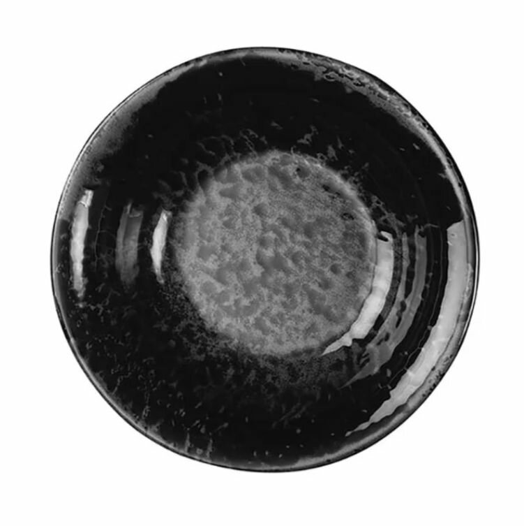 Салатник фарфоровый "Нанокрем" 350мл d-16см черный