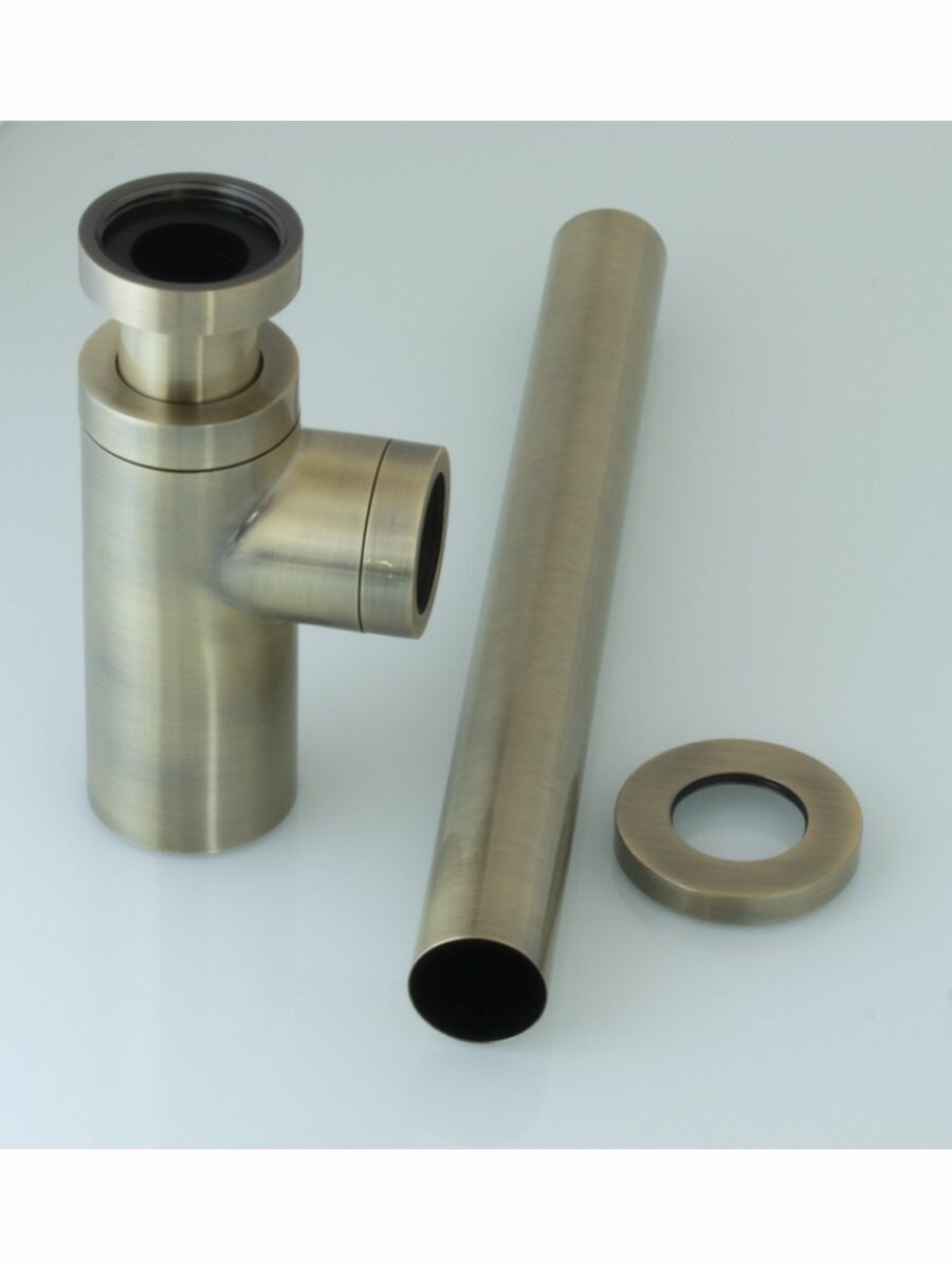 Сифон для раковины Ganzer А-2-D, бронзовый, латунный