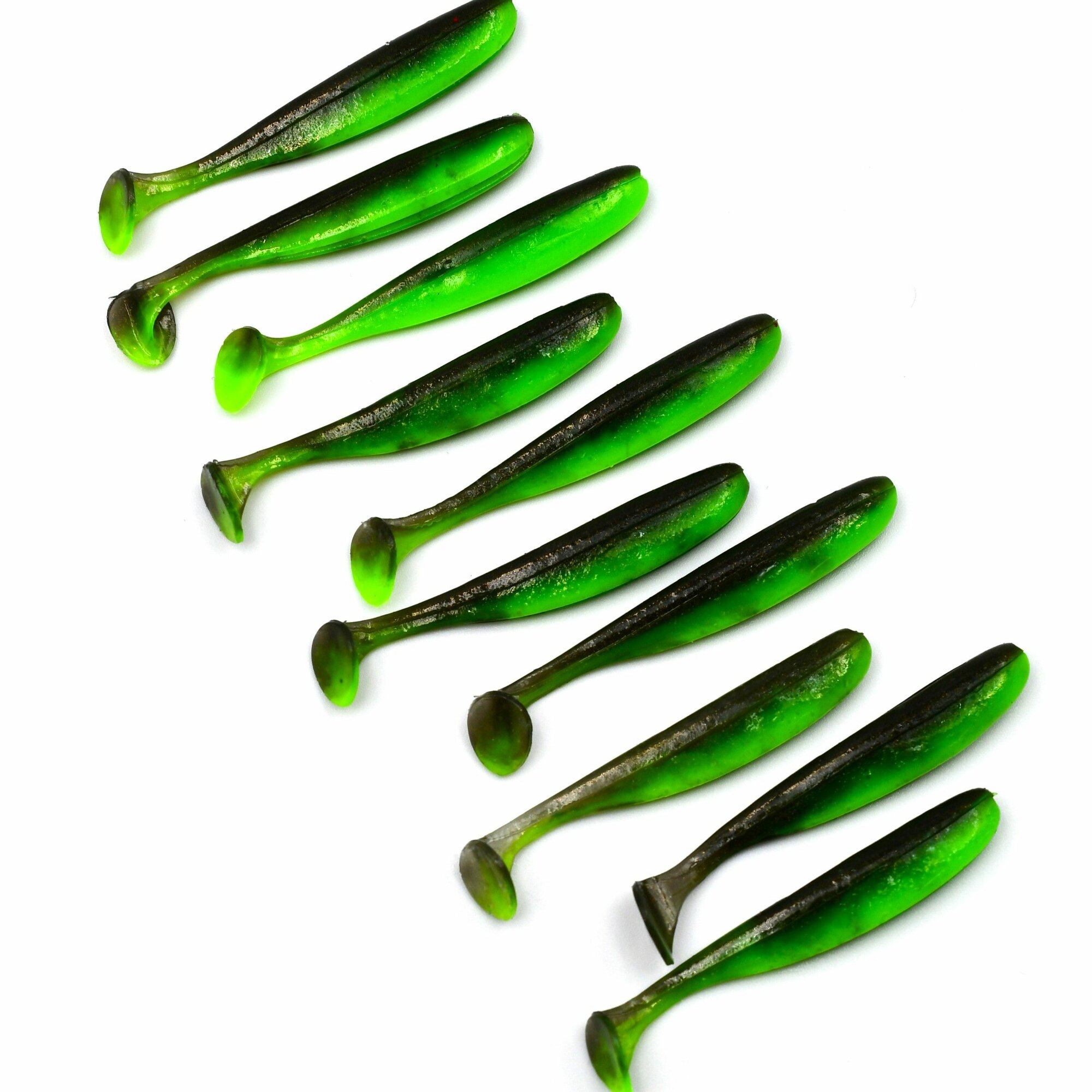 Силиконовая приманка виброхвост 10 штук Мягкая приманка для рыбалки 2" Япония на окуня; судака; щуку