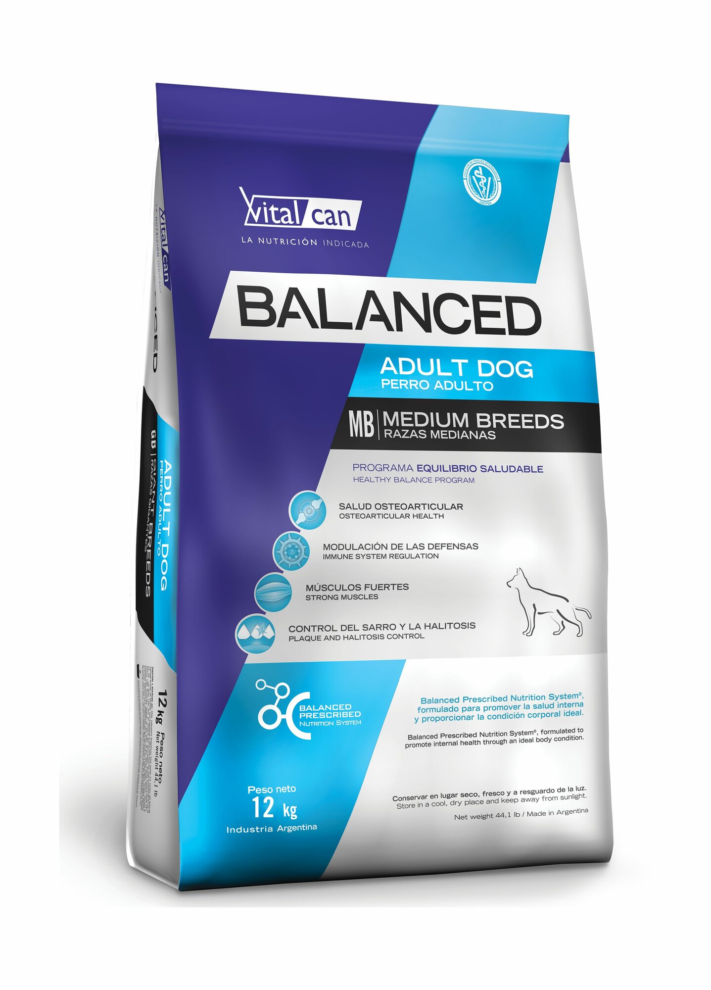 VitalCan Balanced Dog Adult - Сухой корм для взрослых собак средних пород (12 кг)