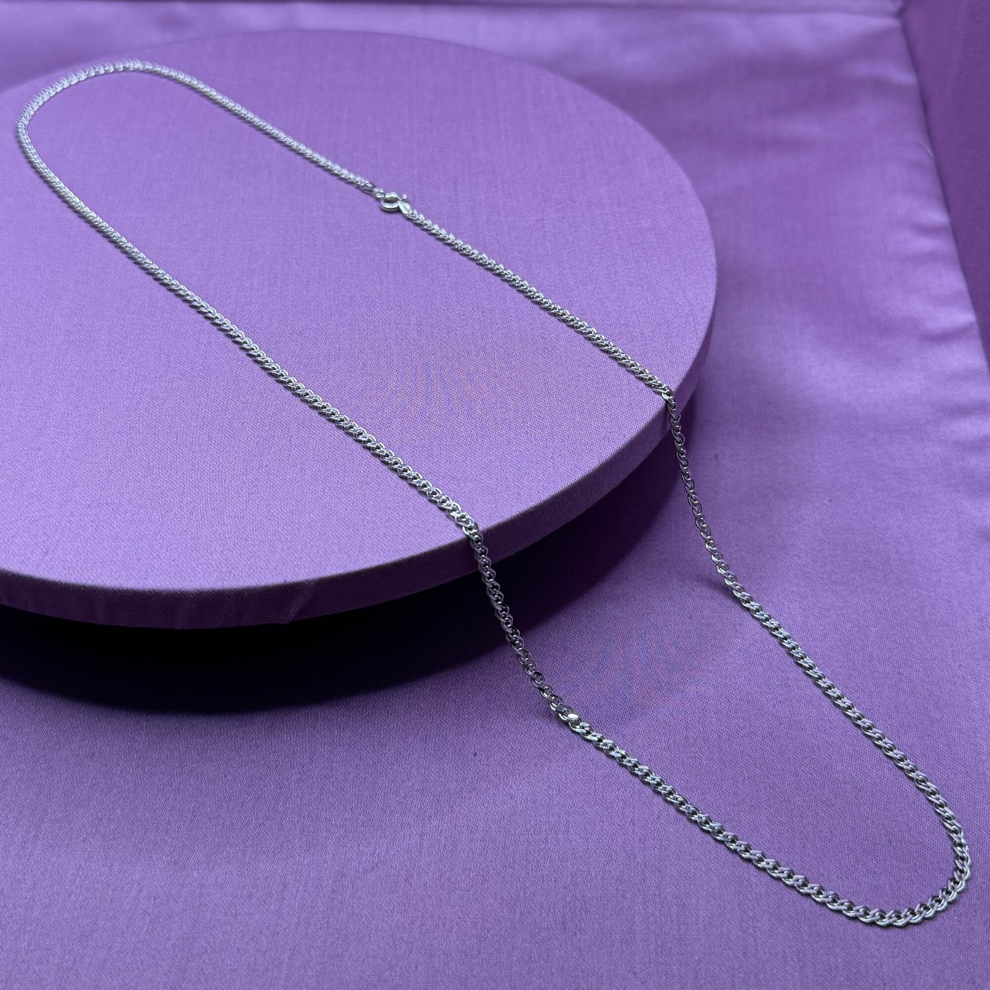 Цепь серебро, 925 проба, родирование