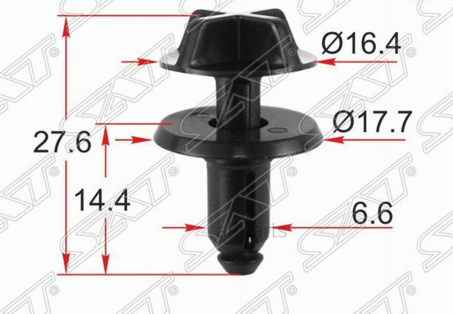 SAT ST-M12456 Клипса крепежная FORD (Продажа по 10шт)