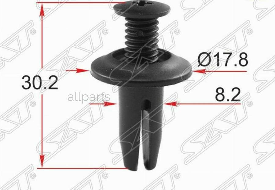 SAT ST-M12463 Клипса крепежная FORD (Продажа по 10шт)