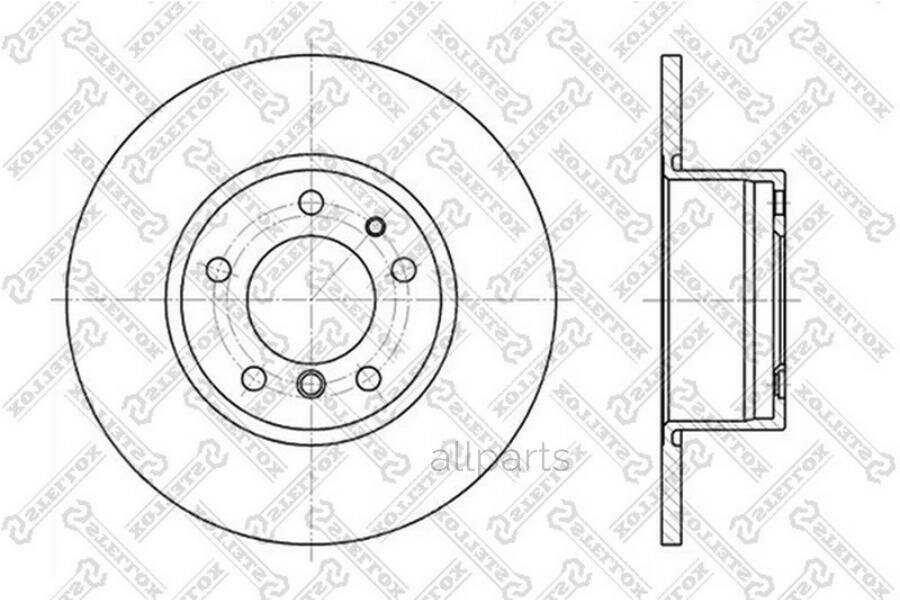 STELLOX 60201518SX диск тормозной передний!\ BMW E34 1.8-2.5TDs M20/M21/M40-M51 87-97