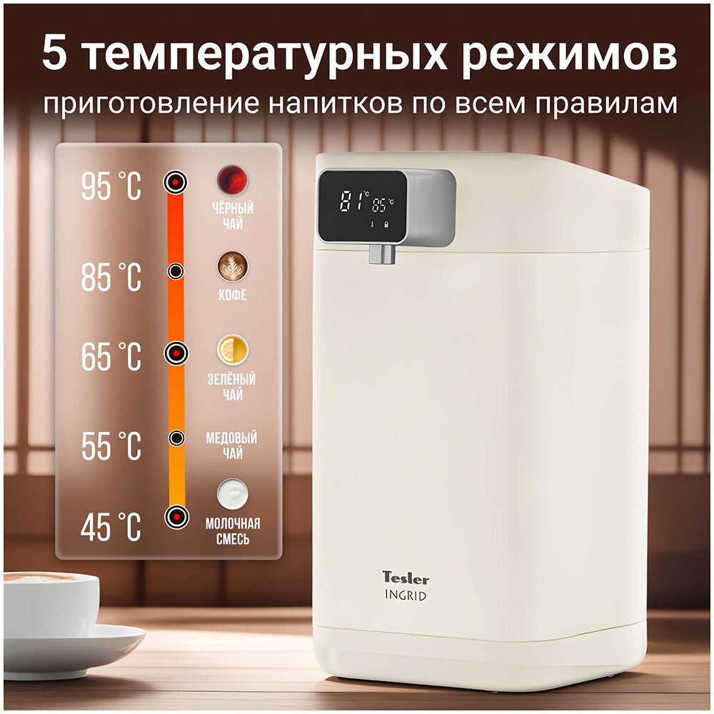 Термопот Tesler TP-5000 BEIGE — фото 1