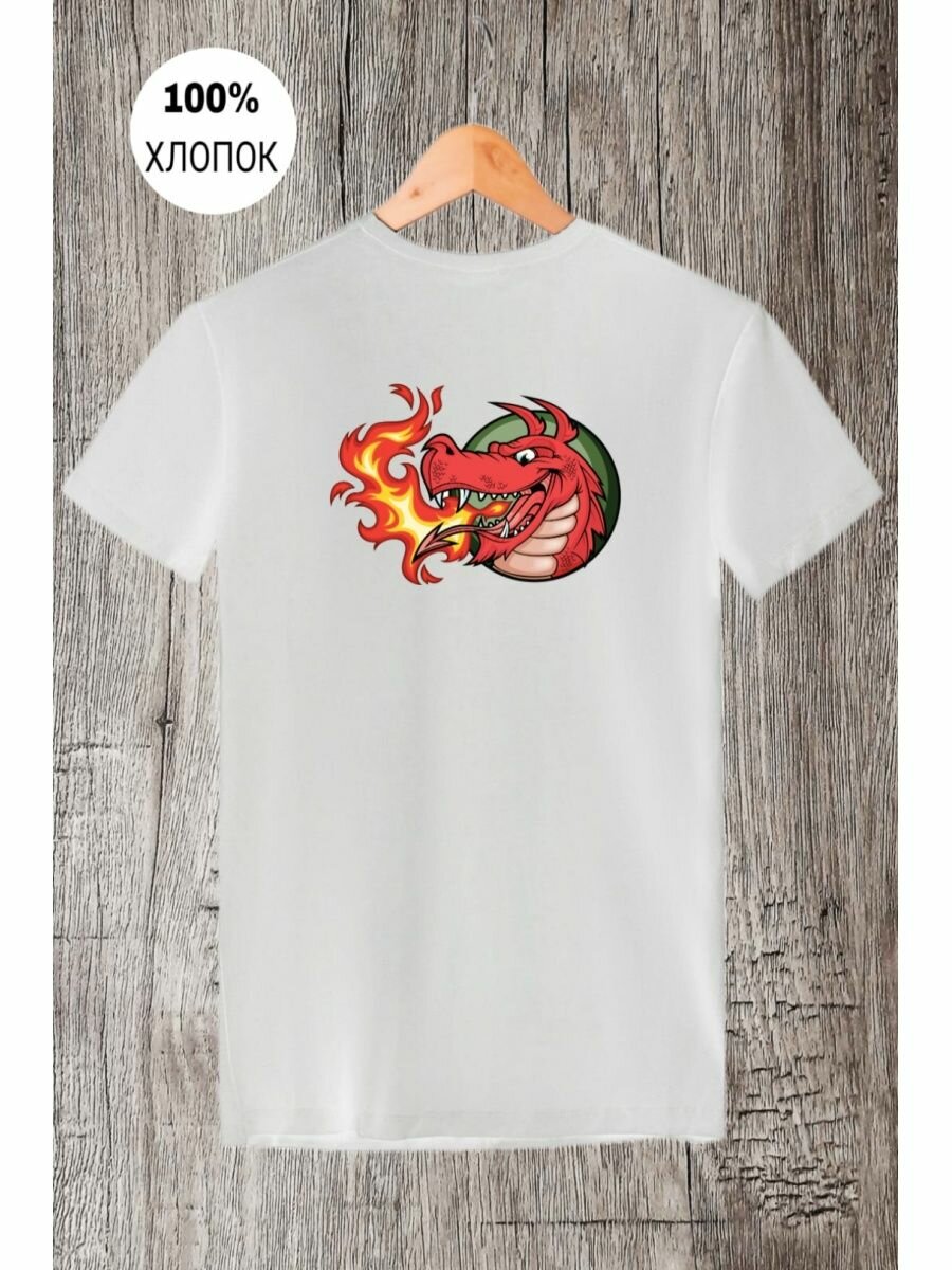 Футболка дракон дышит огнем dragon fire