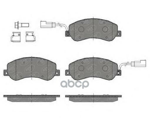 Колод. торм. задн. FORD TRANSIT/TRANSIT CONNECT/TRANSIT TOURNEO 06-14/VW AMAROK 10- SCT арт. sp437