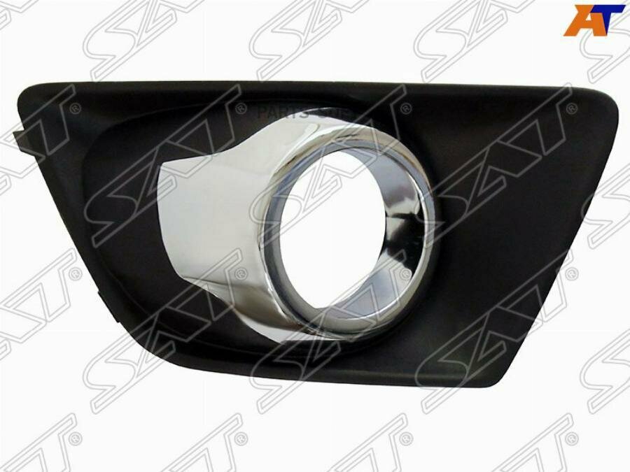 Оправа ПТФ Ford EcoSport 14-19 (Слева/ Хром ободок) Sat арт. ST-FDE2-219-A2