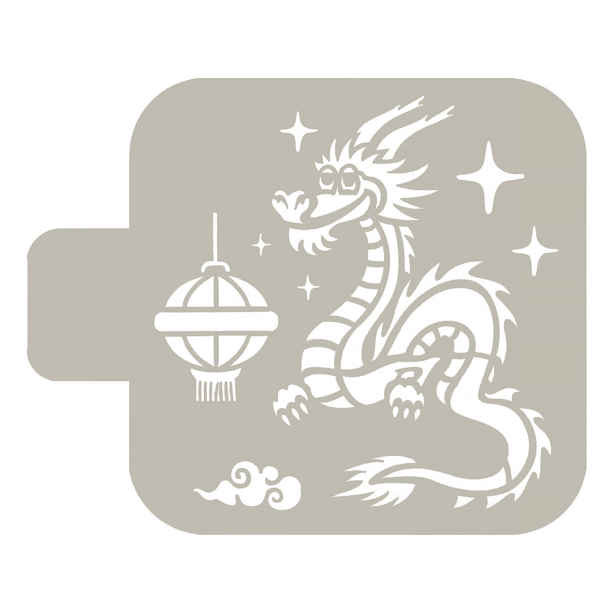 Трафарет-Дизайн новогодний трафарет 9х9 см Дк-14-RH48 для декоративной росписи