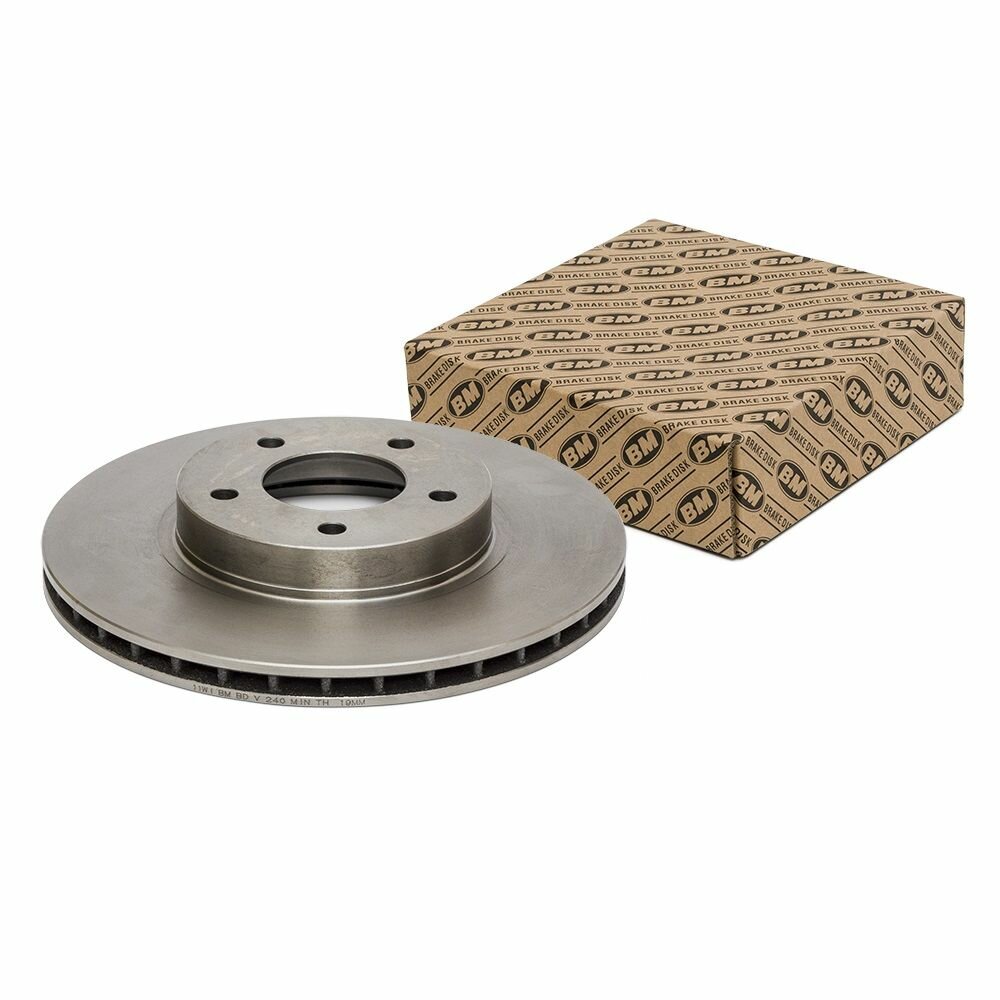 Диск тормозной передний вентилируемый Bm-motorsport BDV240, для а/м ГАЗ Волга