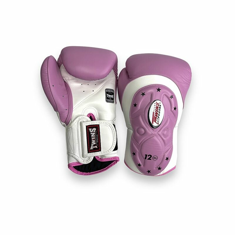 Боксерские перчатки Twins BGVL6 MK pink white 12 унций