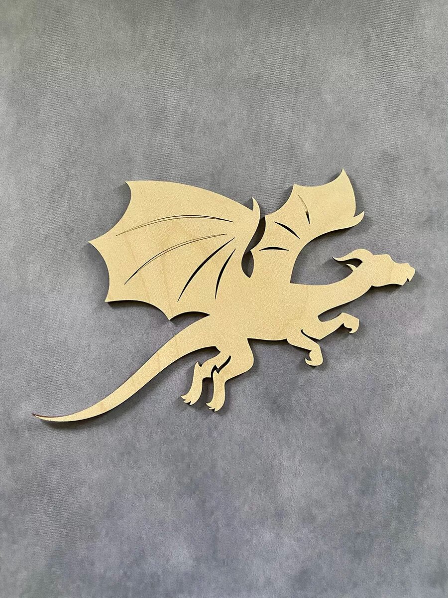 Деревянные заготовки для декупажа Дракон