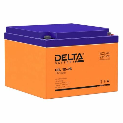 Аккумуляторная батарея Delta GEL 12-26 для ИБП 12В, 26Ач