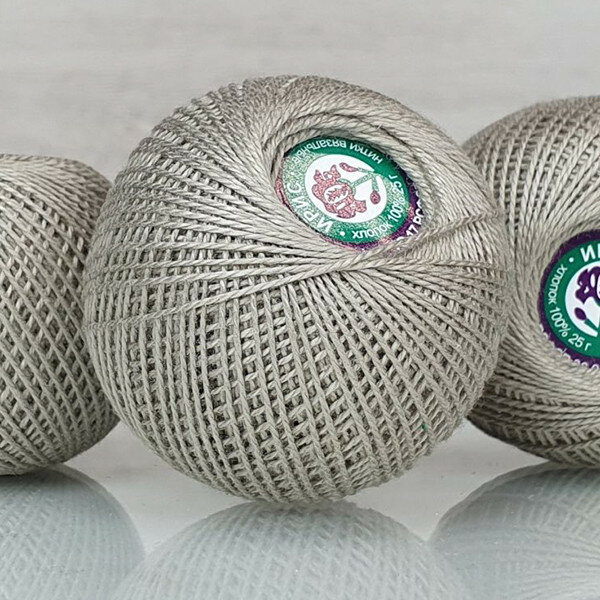 Пряжа ПНК им. Кирова ирис 25 6601 суровый лен (6 мотков)