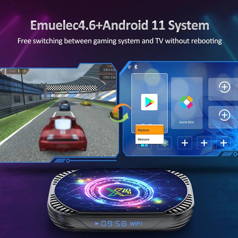 TSINGO X4 Mini: 64GB, 58000 игр, 2 геймпада, EU — фото 1