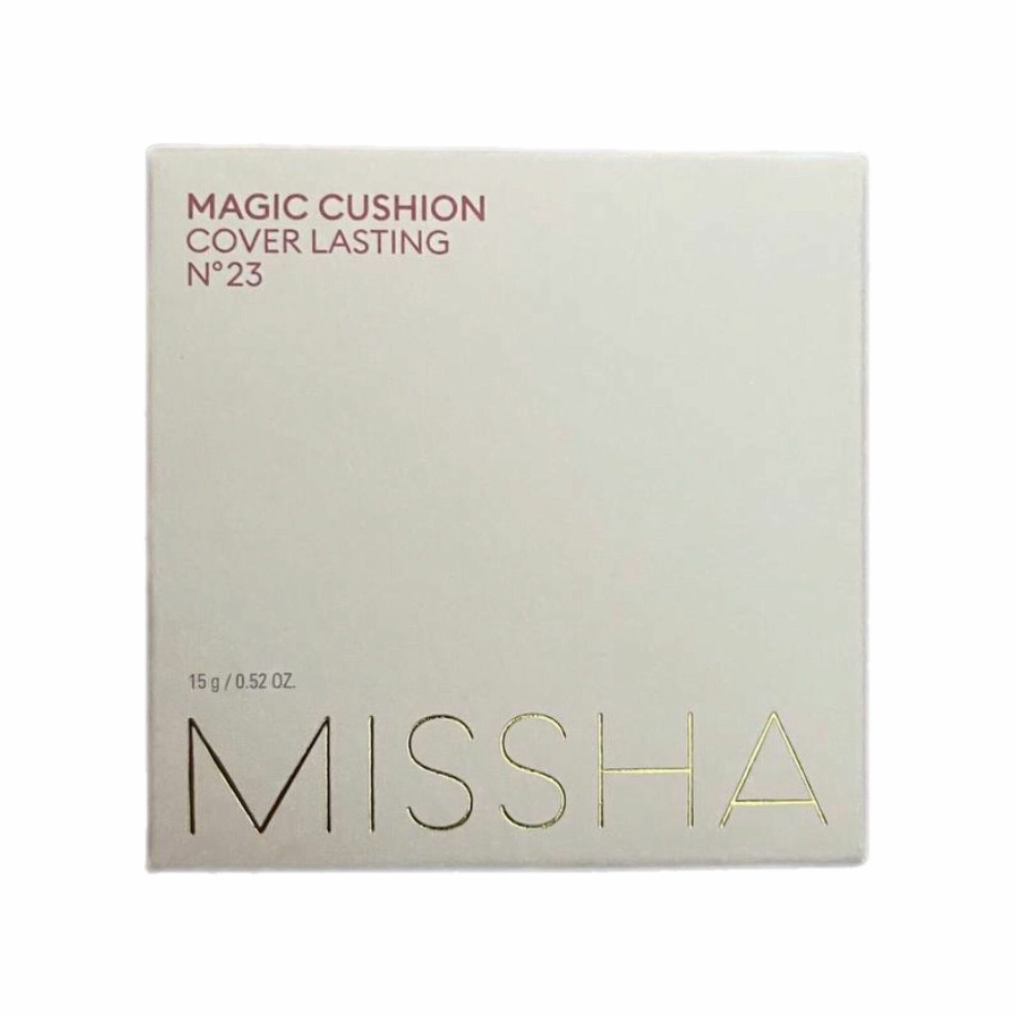 Тональный кушон MISSHA Magic Cushion Cover Lasting, с устойчивым покрытием, Тон 23, 15 г