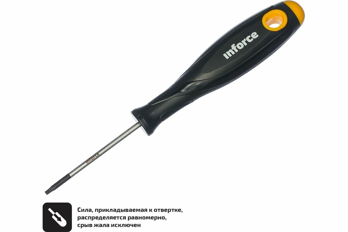 Отвертка TORX Inforce T8x60 06-09-66инструмент для винтов TORX T8 и ремонту
