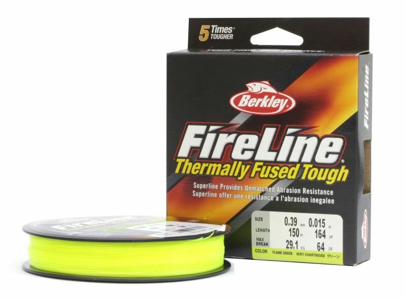 Шнур Berkley Fireline Fused Original 300м 0,25мм Flame Green