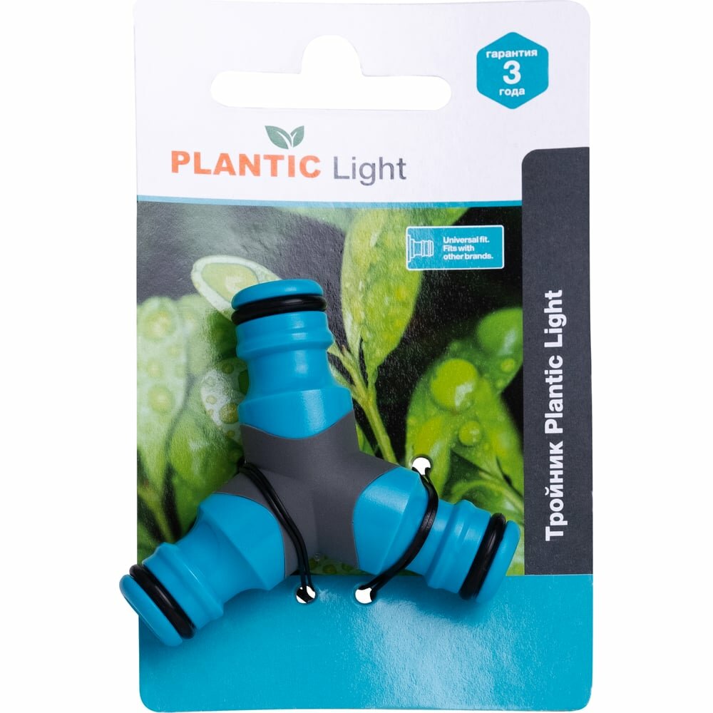 Тройник Light Plantic 39375-01 Y‑образный из ABS‑пластика со стандартными соединениями для трубопроводных систем — фото 1