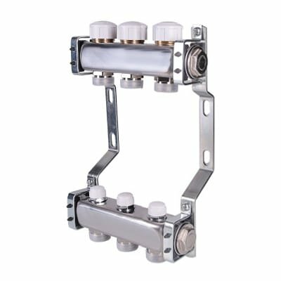 Коллекторная группа VALTEC VTc.582. EMNX.0603 1"х3 вых. 3/4" (евроконус)