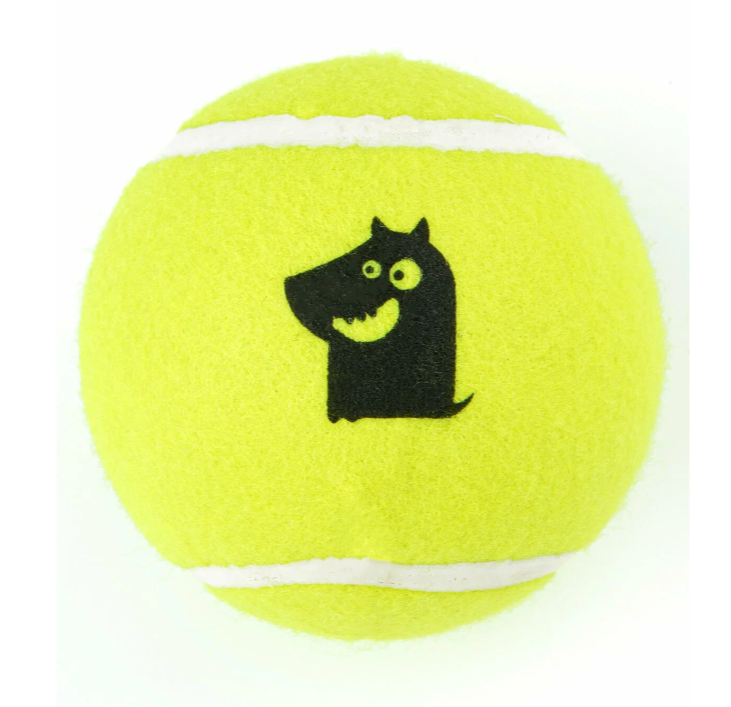 Игрушка Mr.Kranch для собак Теннисный мяч большой 10 см желтый