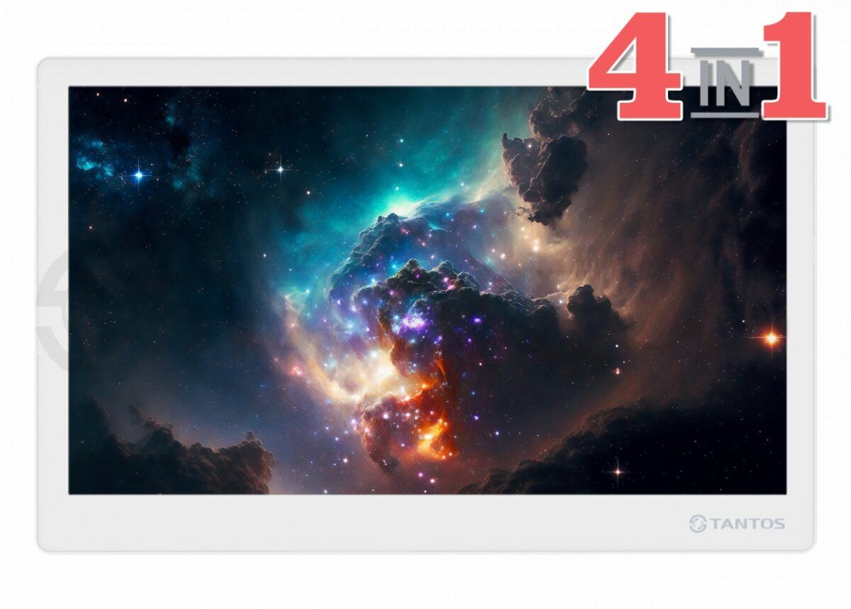 Stark HD SE Tuya белый Монитор видеодомофона Tantos с мобильным приложением Smart Life (Tuya).