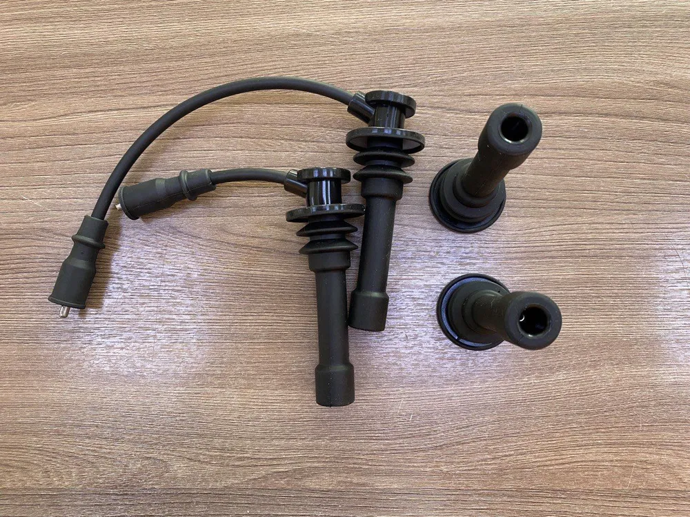 Провода высоковольтные комплект (2 провода + 2 наконечника) (дв. 1,8 4G18 МКПП) Geely Emgrand EC7 Vision (дв. 1.8 4джи18 МКПП) Джили Эмгранд ЕС7 Вижн