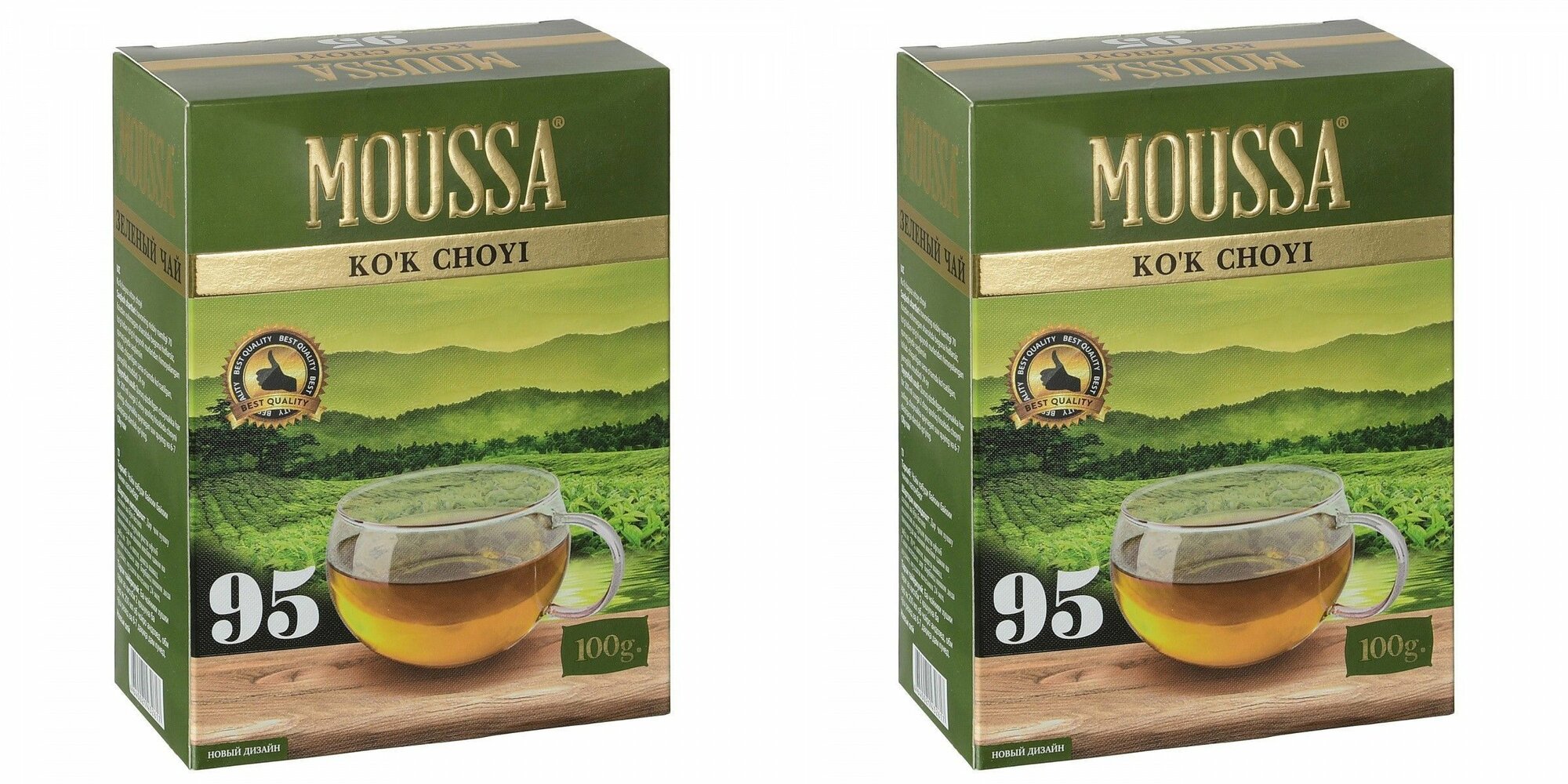 Kejo foods Чай зеленый, moussa, 100 грамм, 2 шт