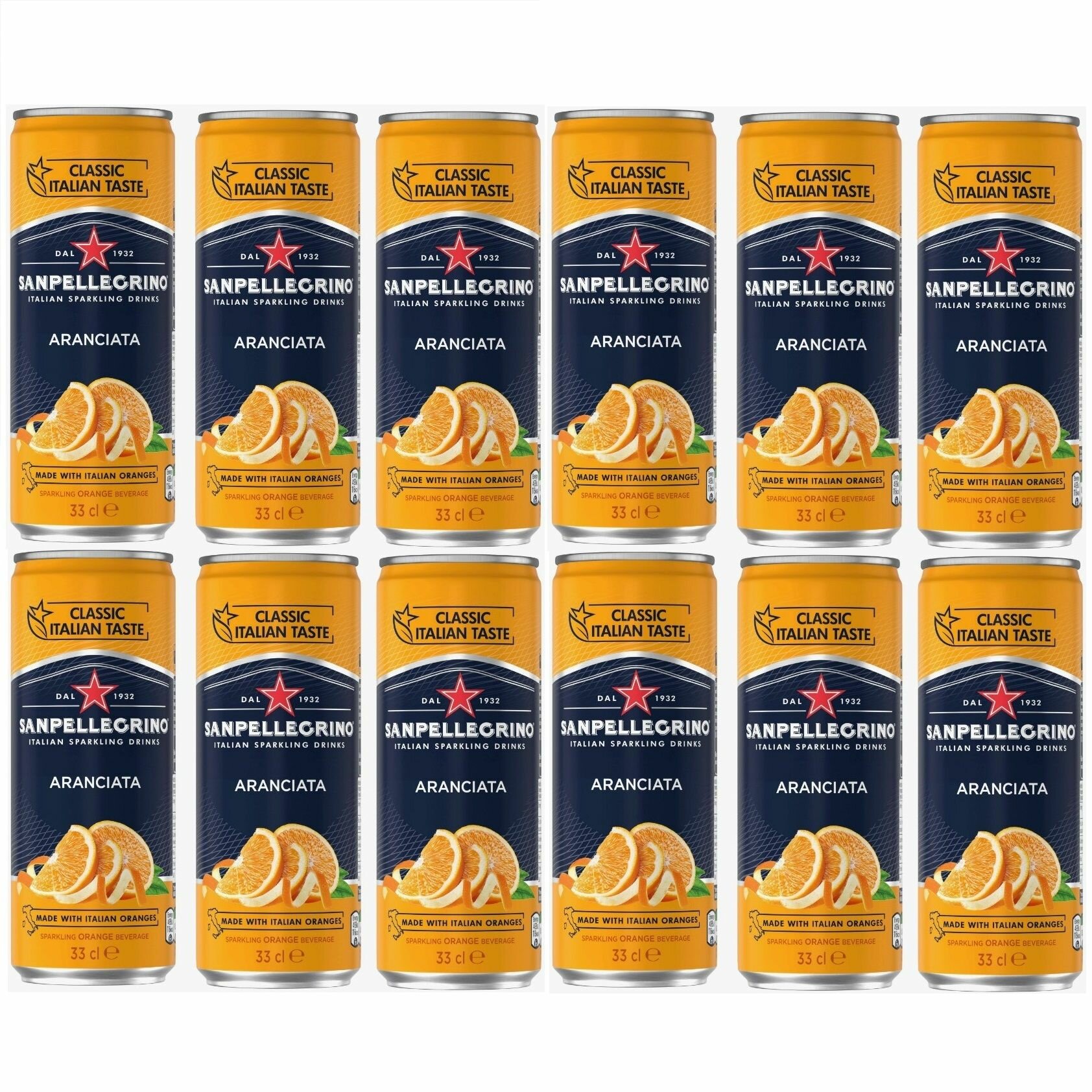 Sanpellegrino Naturali Aranciata (Апельсин) 0.33л*12шт