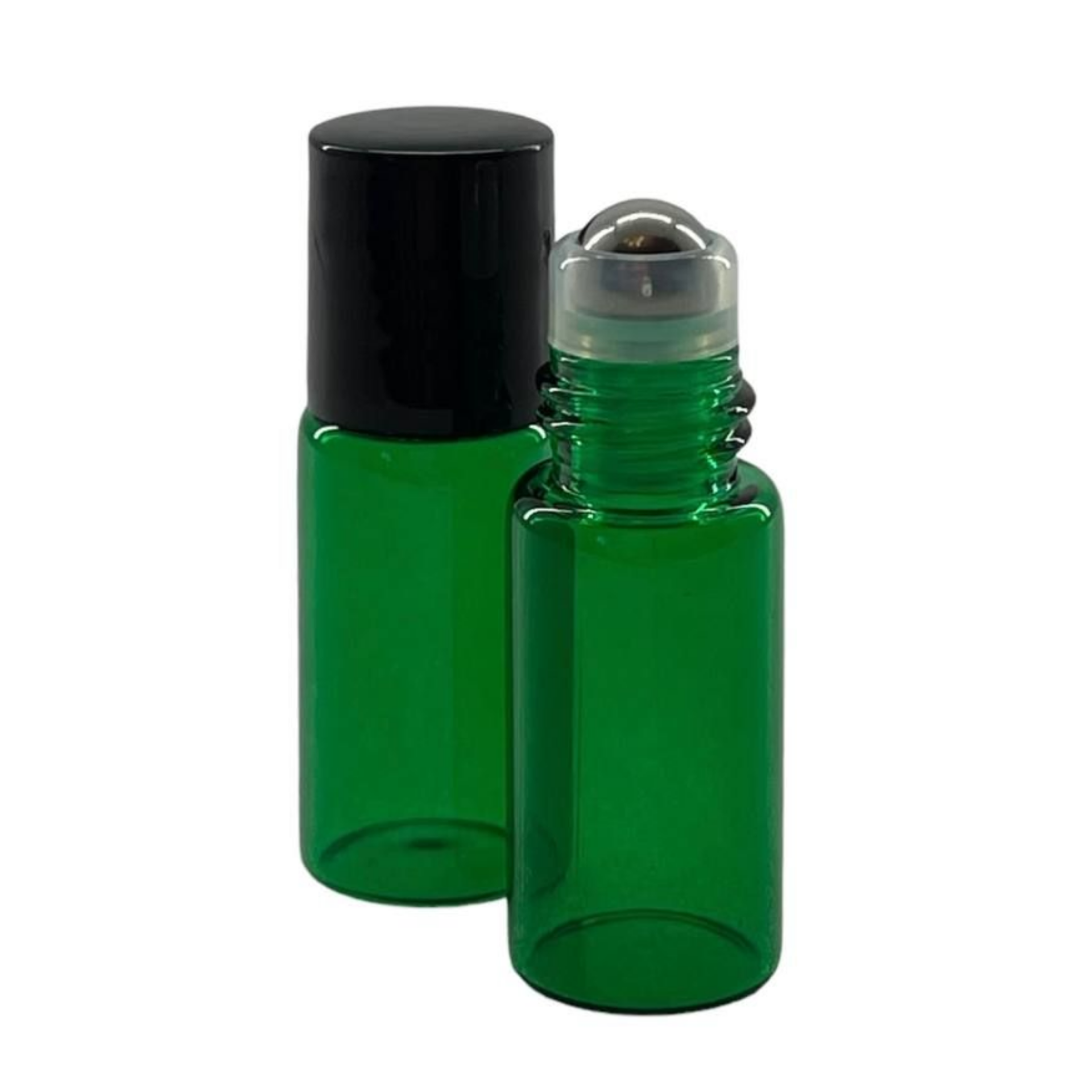 Набор роллеров для эфирных масел, флакон 3 мл, 15 штук, зеленое стекло