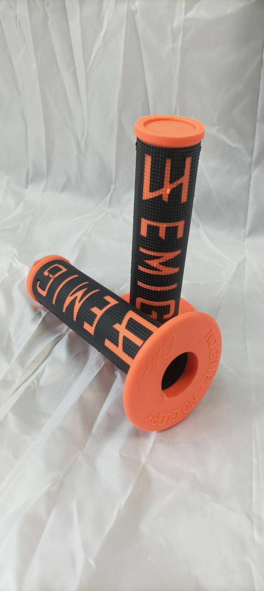 Грипсы для руля мотоциклов питбайков оранжевый